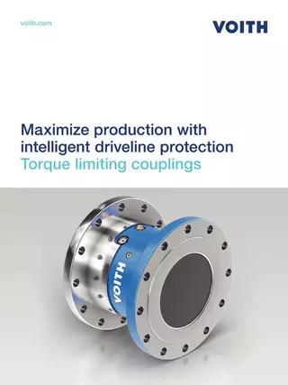 SafeSet torque limiting couplings - Driveline intelligence | Voith